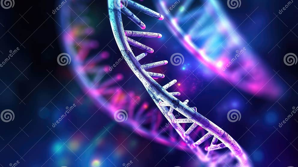 DNA Research Under the Microscope. Genetic Engineering. Laboratory Work ...