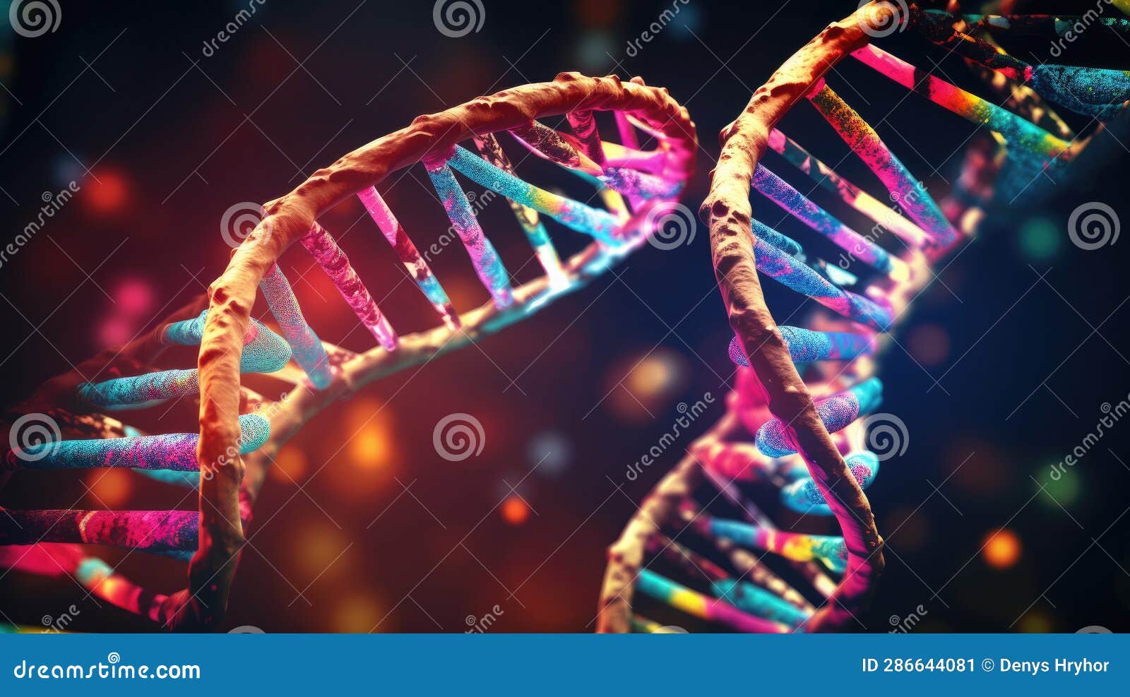 DNA Research Under the Microscope. Genetic Engineering. Laboratory Work ...