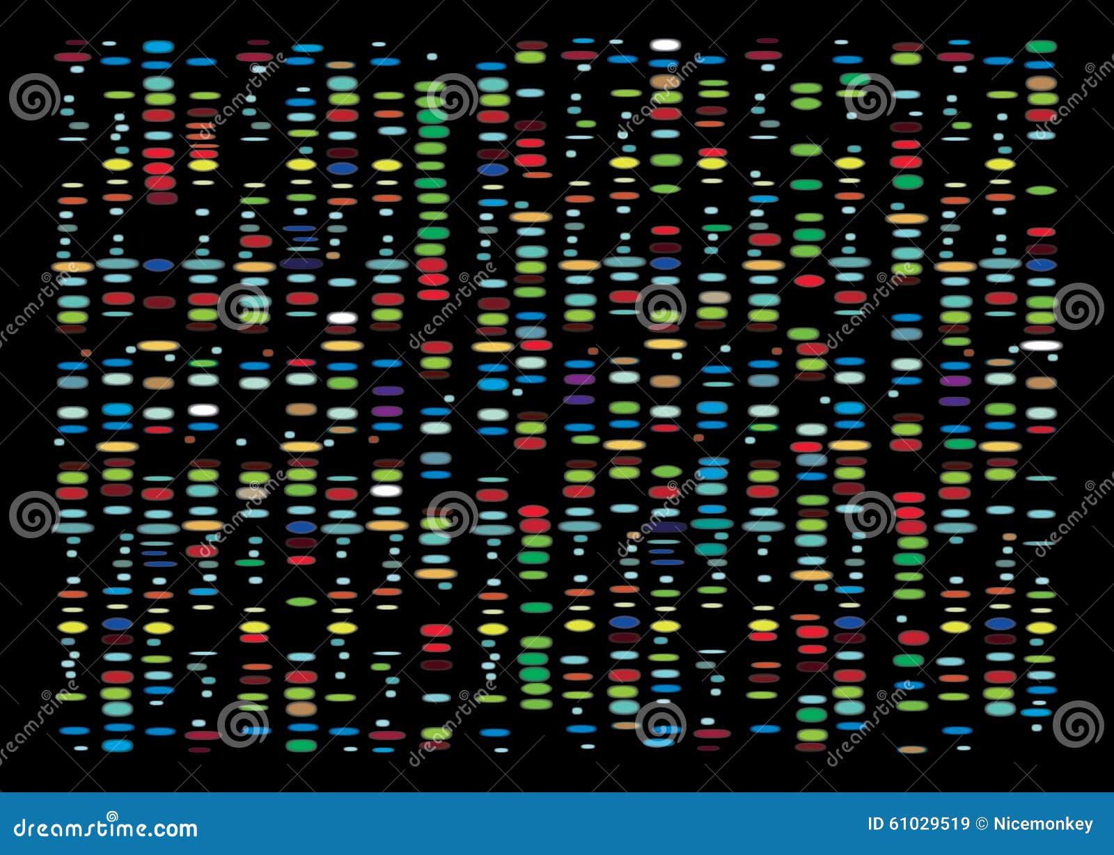 DNA Fingerprinting And Testing Conceptual Illustration. Cartoon Vector ...