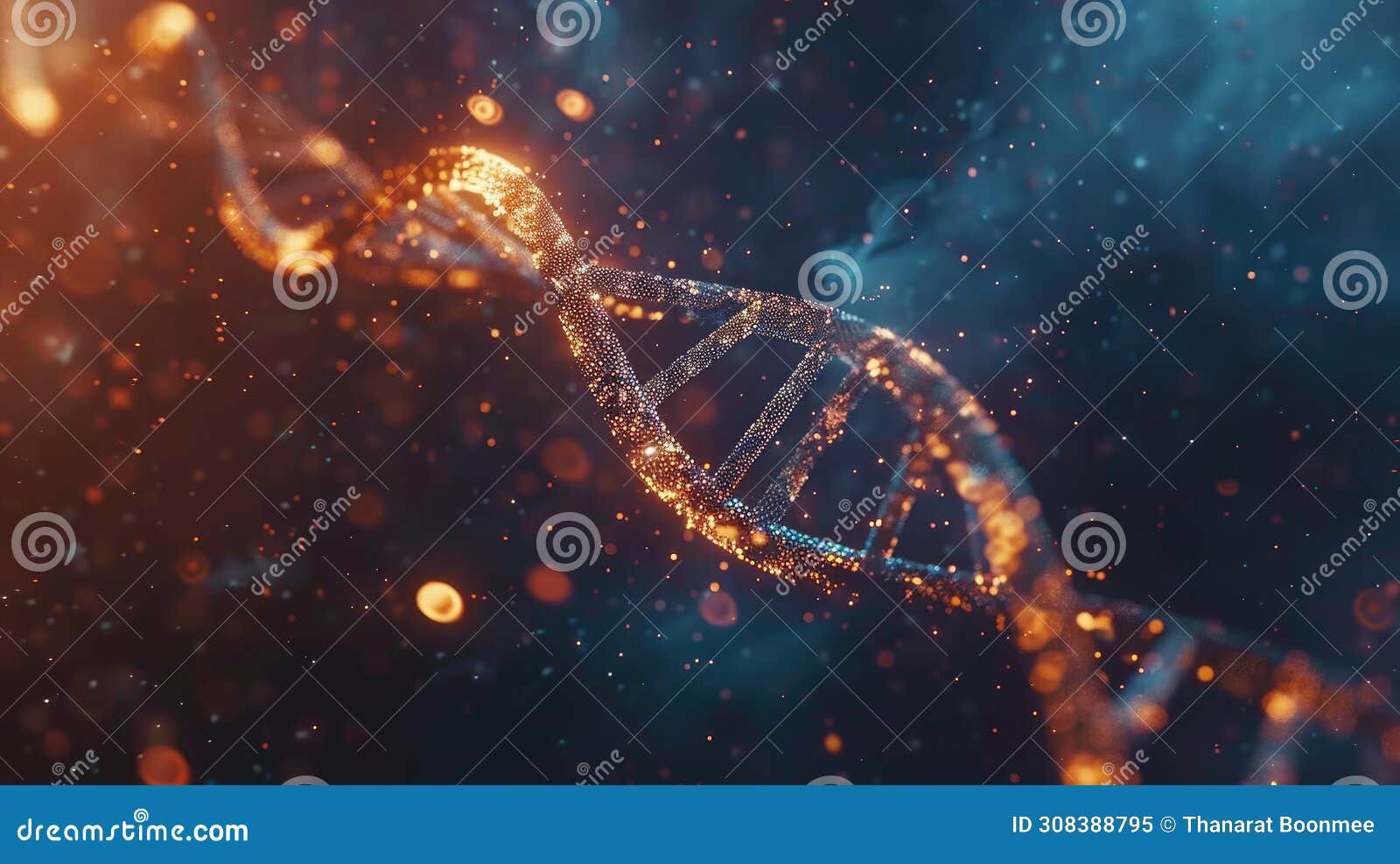 DNA S Intricate Double Helix Unveiled. Ai Generated Stock Illustration ...