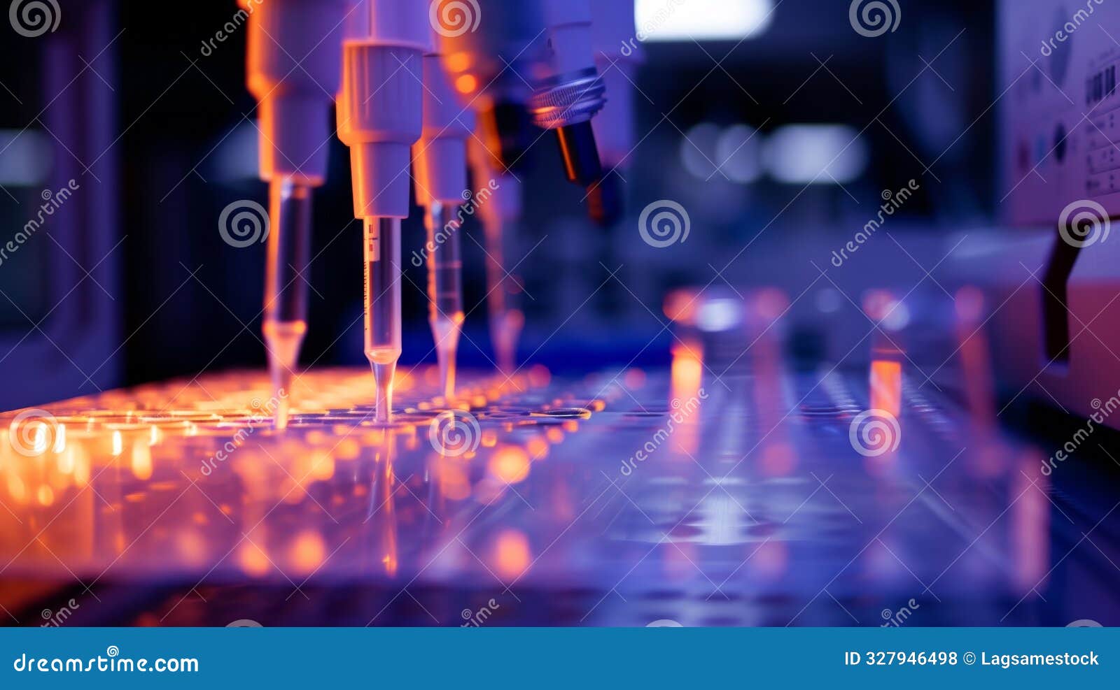 DNA Sample Processing In A Technologically Advanced Lab Royalty-Free ...