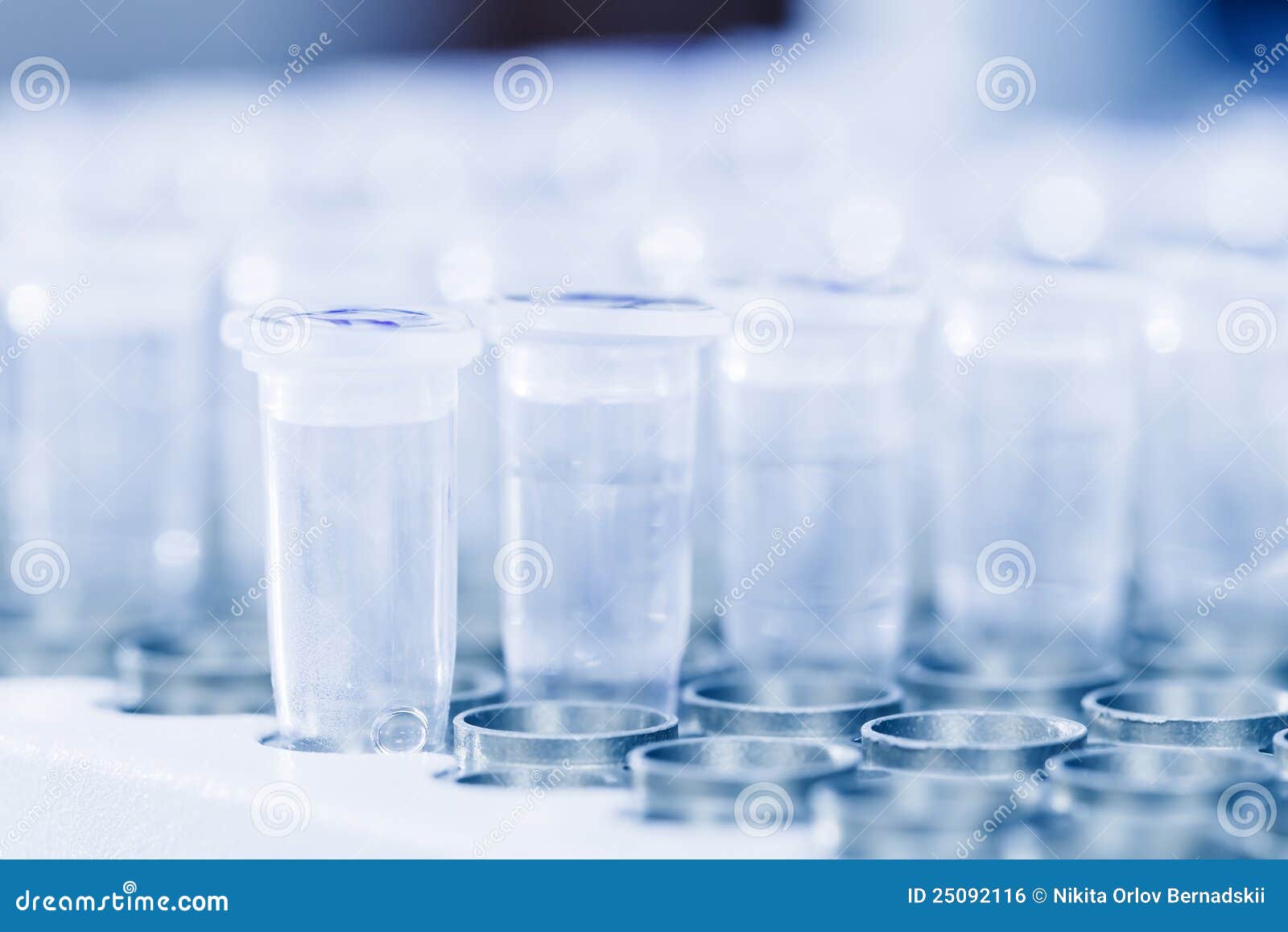 DNA Samples Waiting for PCR Stock Photo - Image of reaction, equipment ...