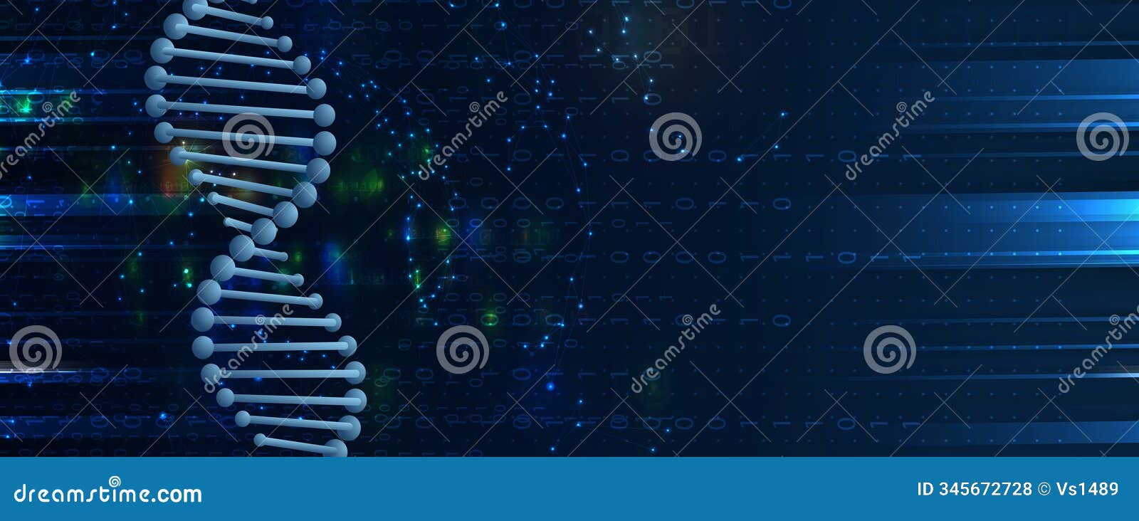 DNA Science and Medical Background Concept Stock Illustration ...