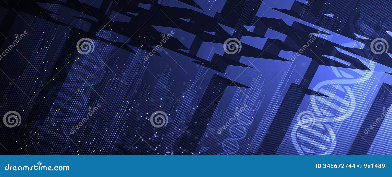 DNA Science and Medical Background Concept Stock Illustration ...