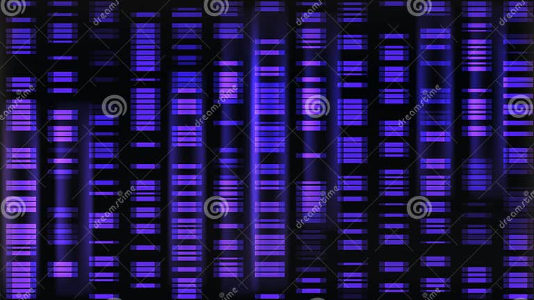Dna Sequence Data Map. Chromosome Gene Pattern Visualization for ...