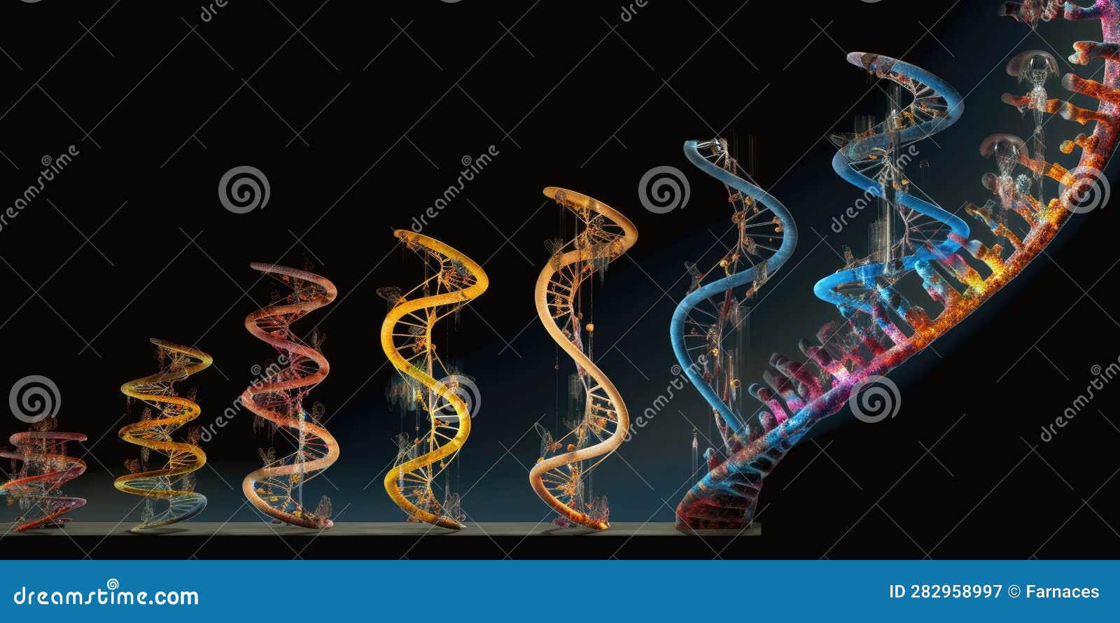 DNA sequence stock illustration. Illustration of background - 282958997