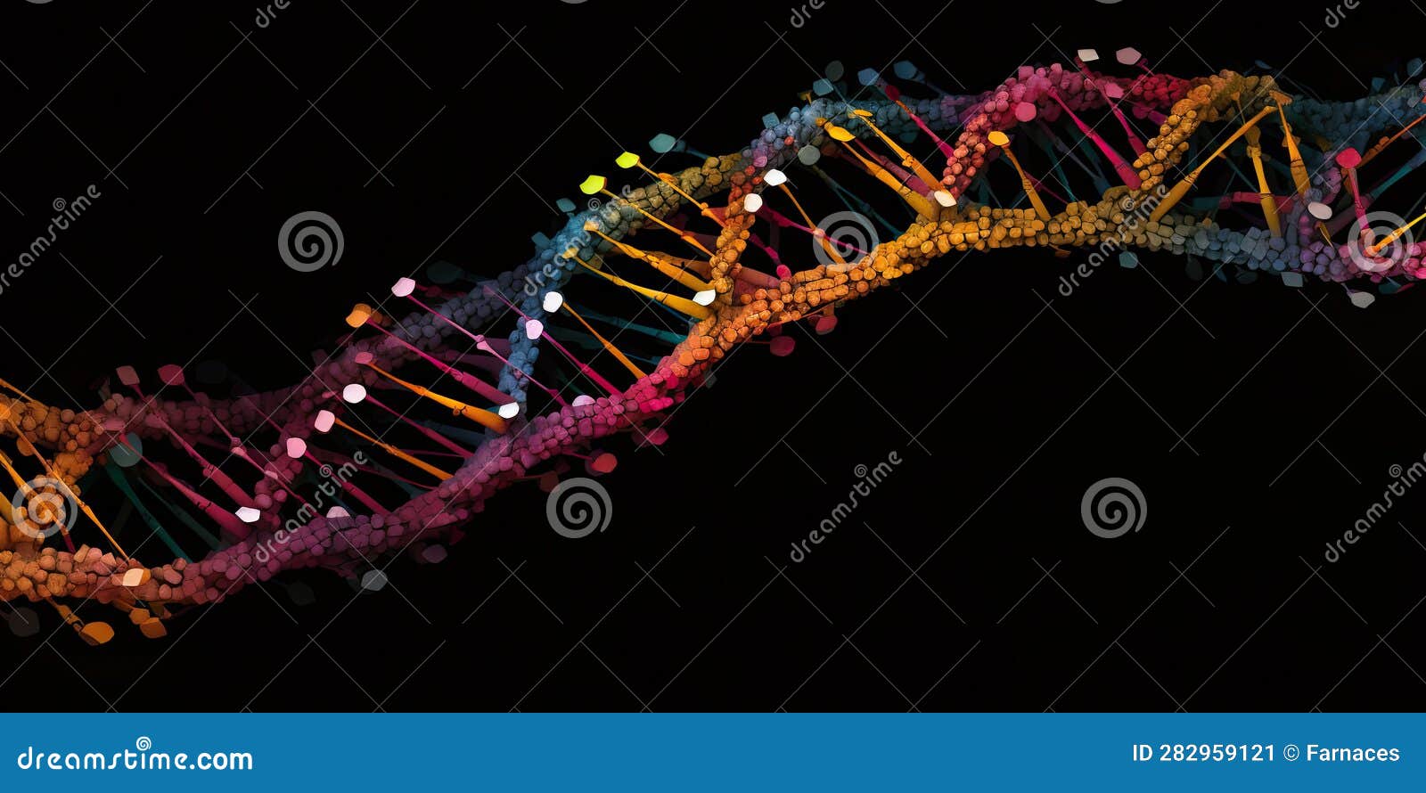 DNA sequence stock illustration. Illustration of genome - 282959121