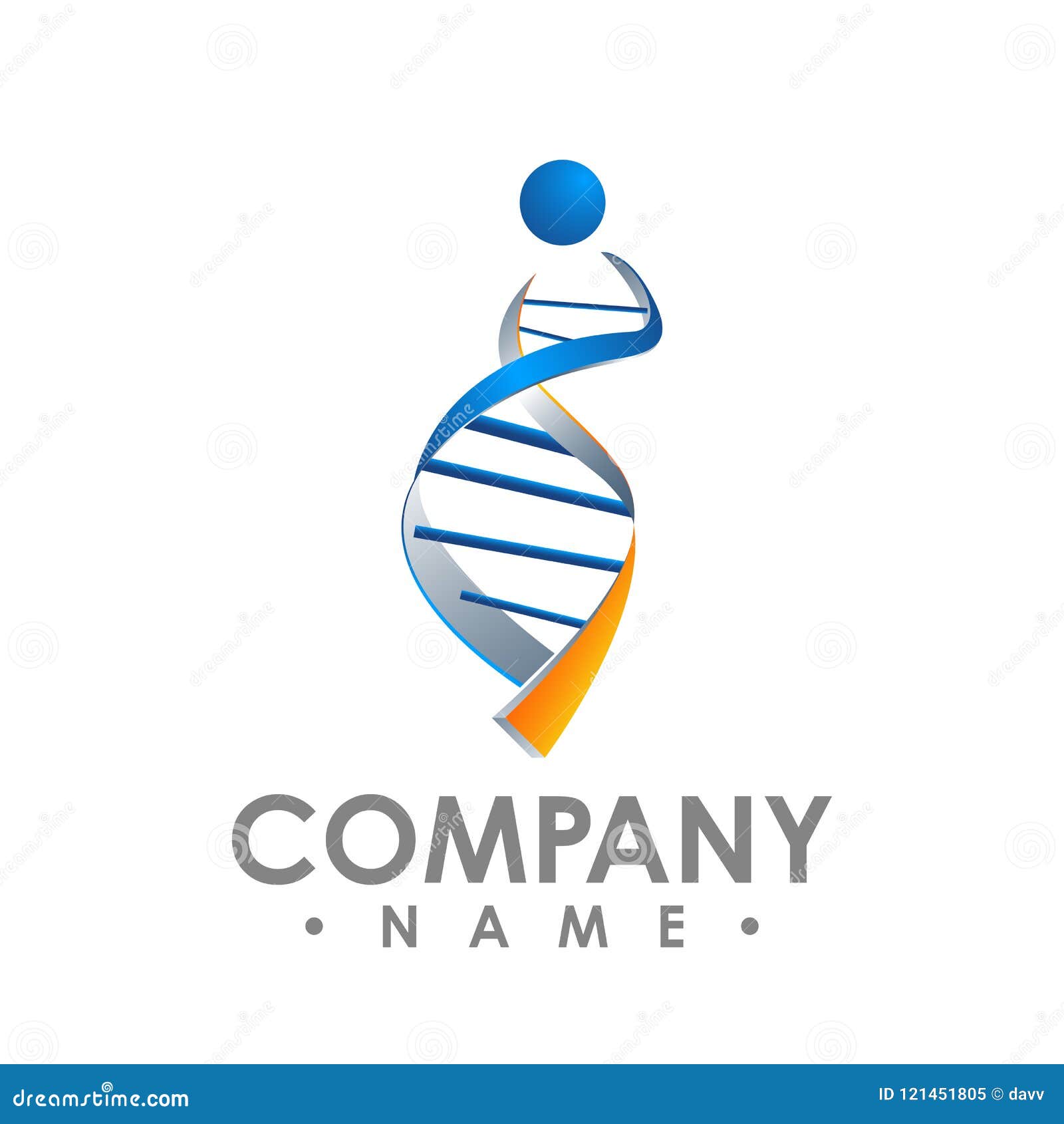 DNA Sequence Light 3d Flat Vector Illustration Art. Educational Stock ...