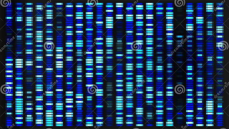 DNA Sequence Map with Genetic Data Pattern. Abstract Chromosome ...