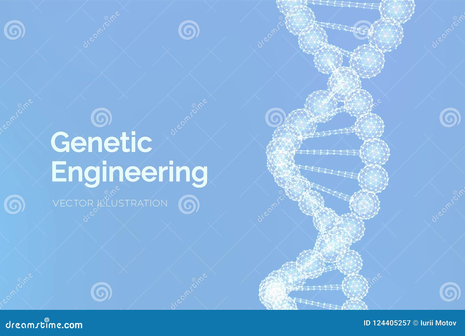 DNA Sequence. Wireframe DNA Molecules Structure Mesh. DNA Code Editable ...