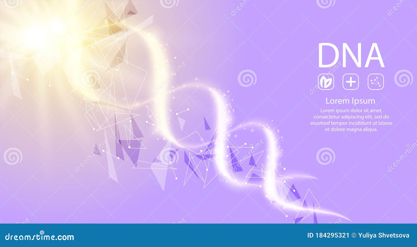 DNA Sequence. Wireframe DNA Molecules Structure. DNA Code Editable ...