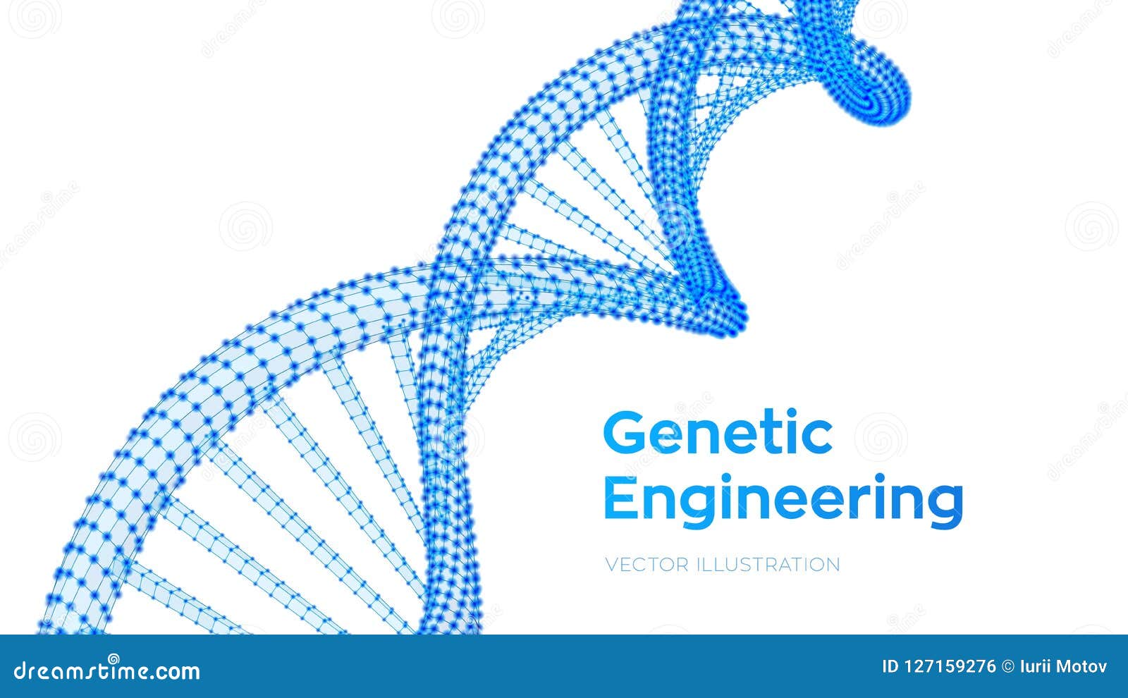 DNA Sequence. Wireframe DNA Molecules Structure Mesh. DNA Code Editable ...