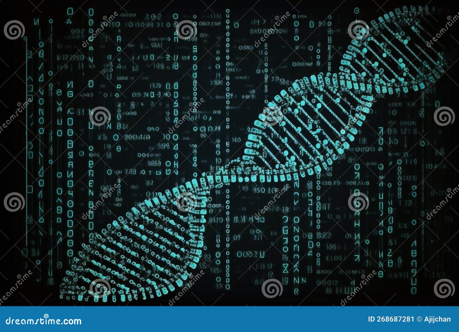DNA Sequencing Background. Generative AI Stock Image - Image of ...