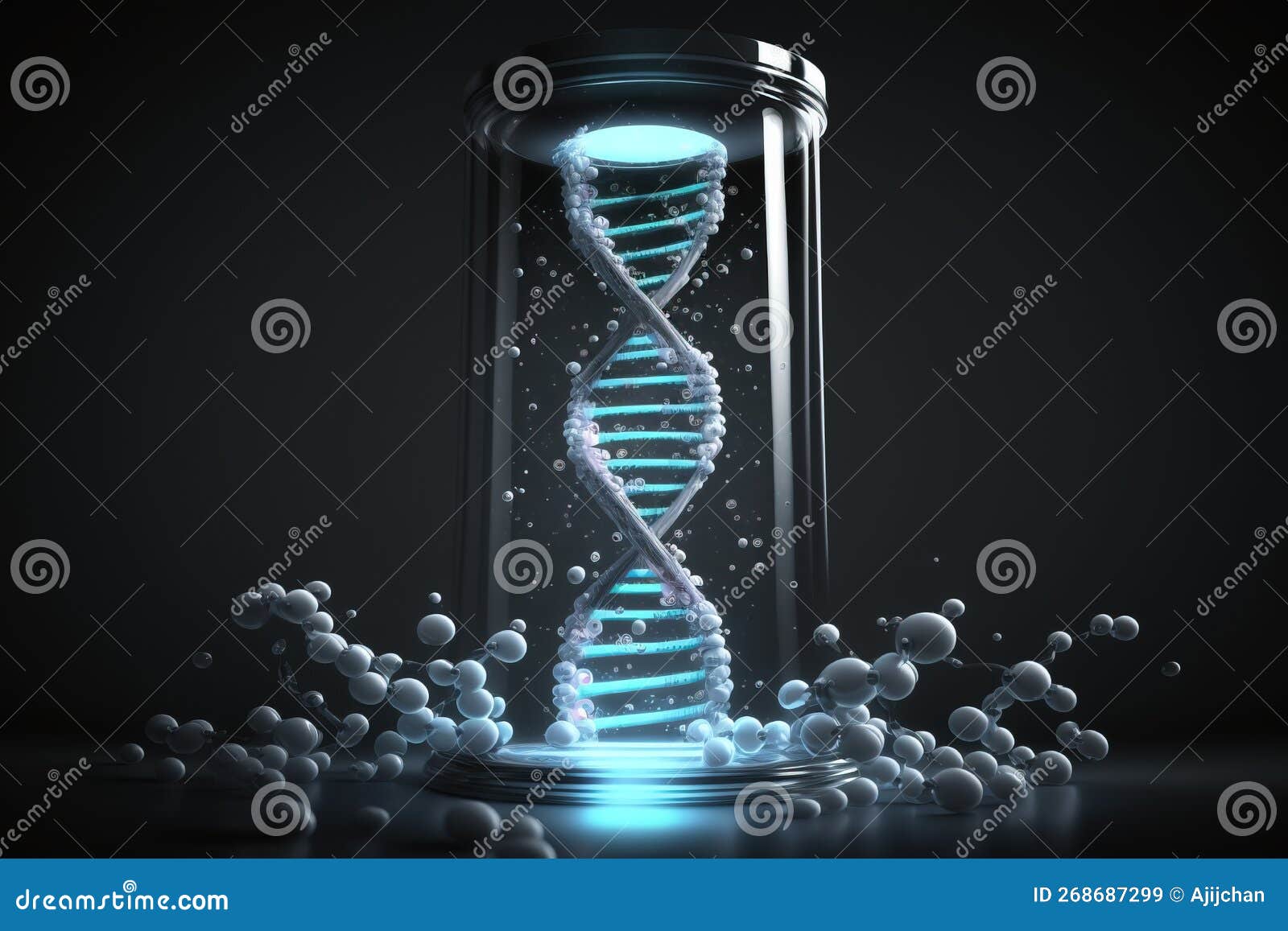 DNA Sequencing Background. Generative AI Stock Image - Image of ...