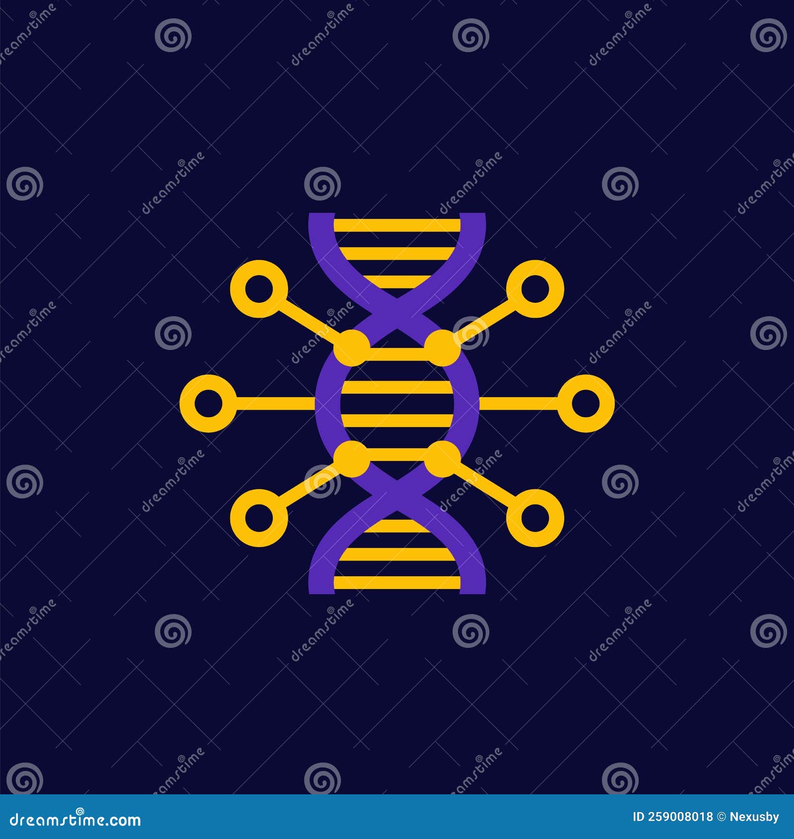 DNA Sequencing, Genetics Vector Icon Stock Vector - Illustration of ...