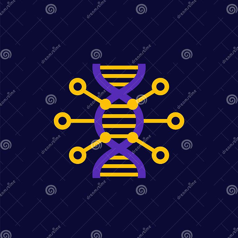DNA Sequencing, Genetics Vector Icon Stock Vector - Illustration of ...