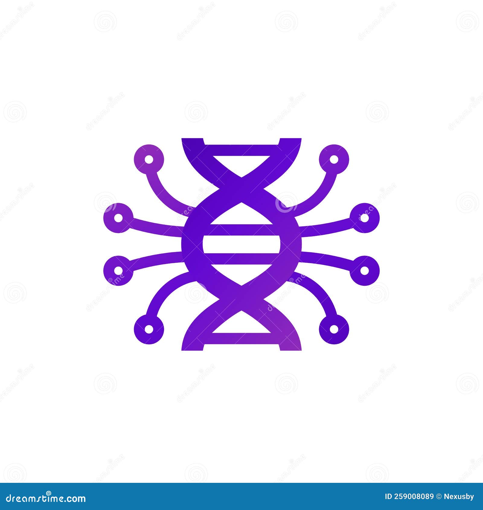 DNA Sequencing Icon, Vector Logo Stock Vector - Illustration of biology ...
