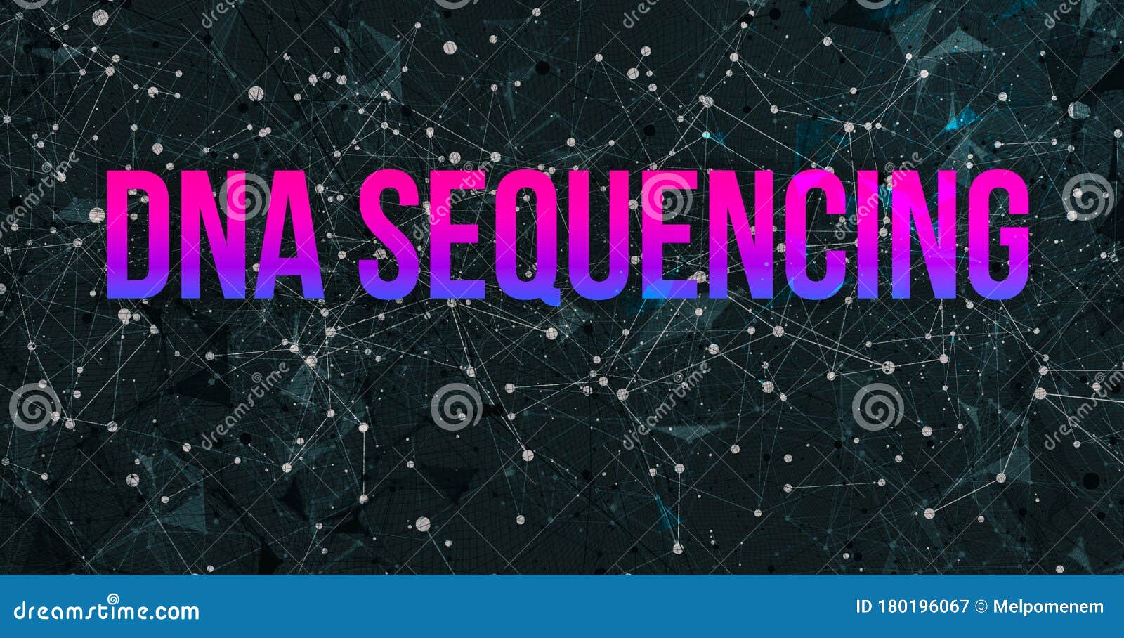 DNA Sequencing Theme with Abstract Network Patterns Stock Image - Image ...