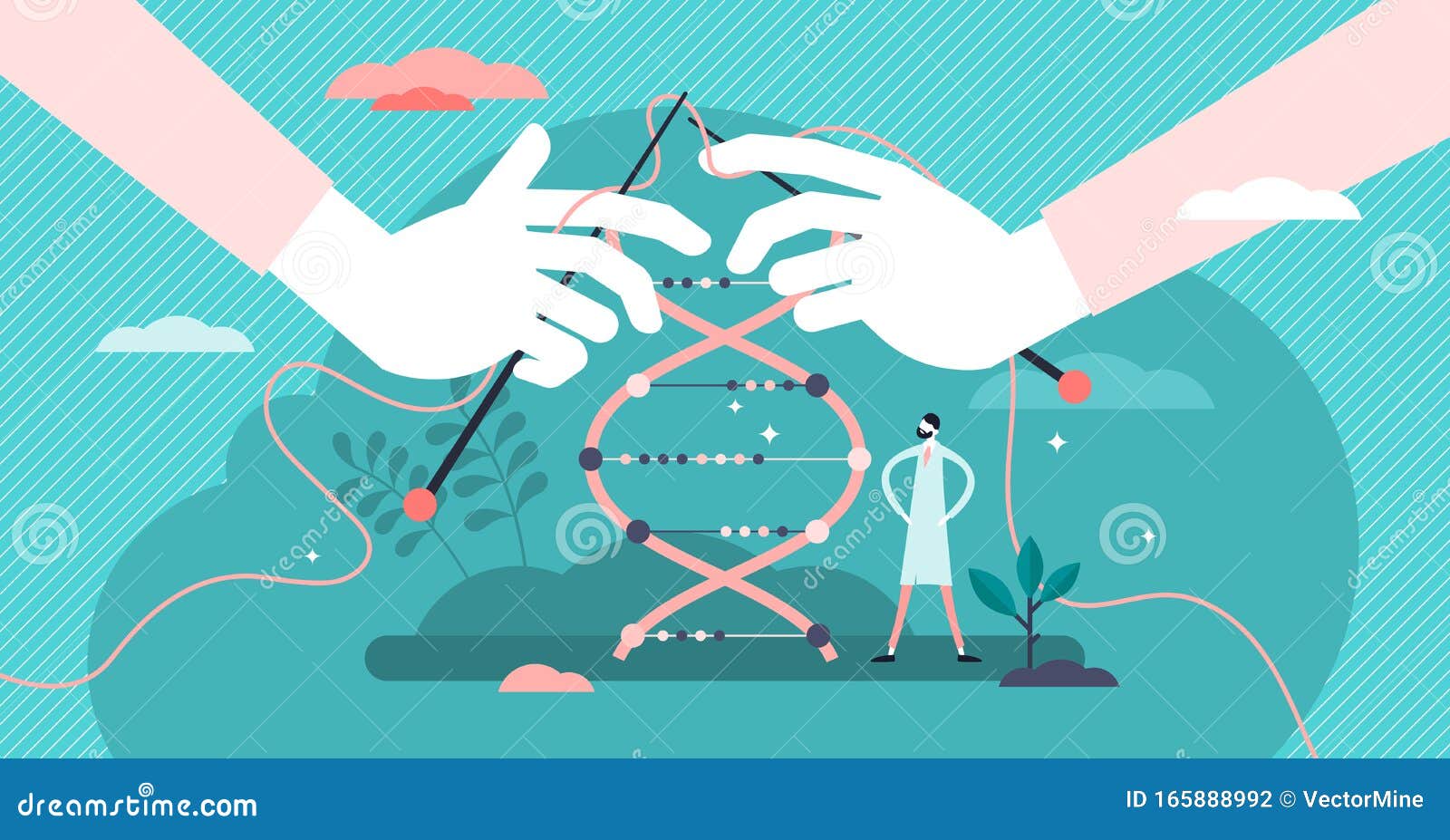 DNA Sequencing Vector Illustration. Genetic Scene in Tiny Persons ... DNA Sequencing Vector Illustration. Genetic Scene in Tiny Persons ...