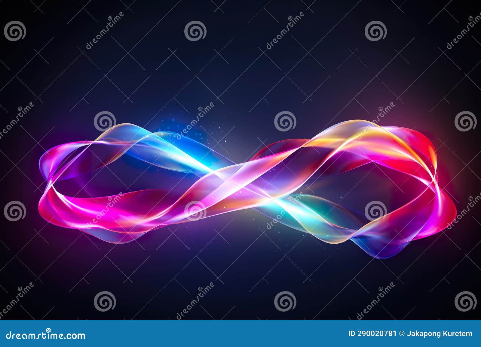 Dna Shape Mobius Strip Background. Stock Illustration - Illustration of ...