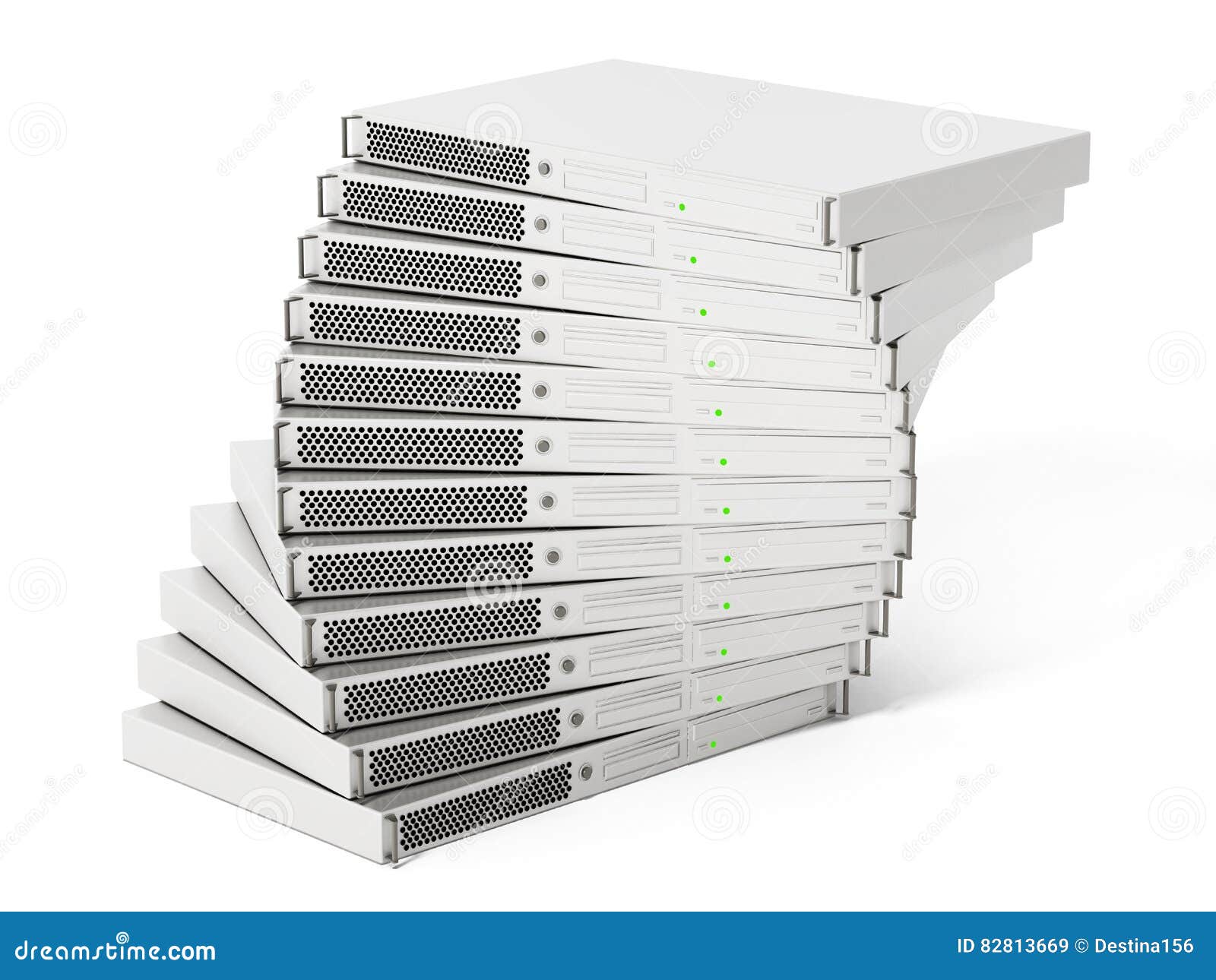 Units For Server Racks And Supercomputers Blueprints Vector ...