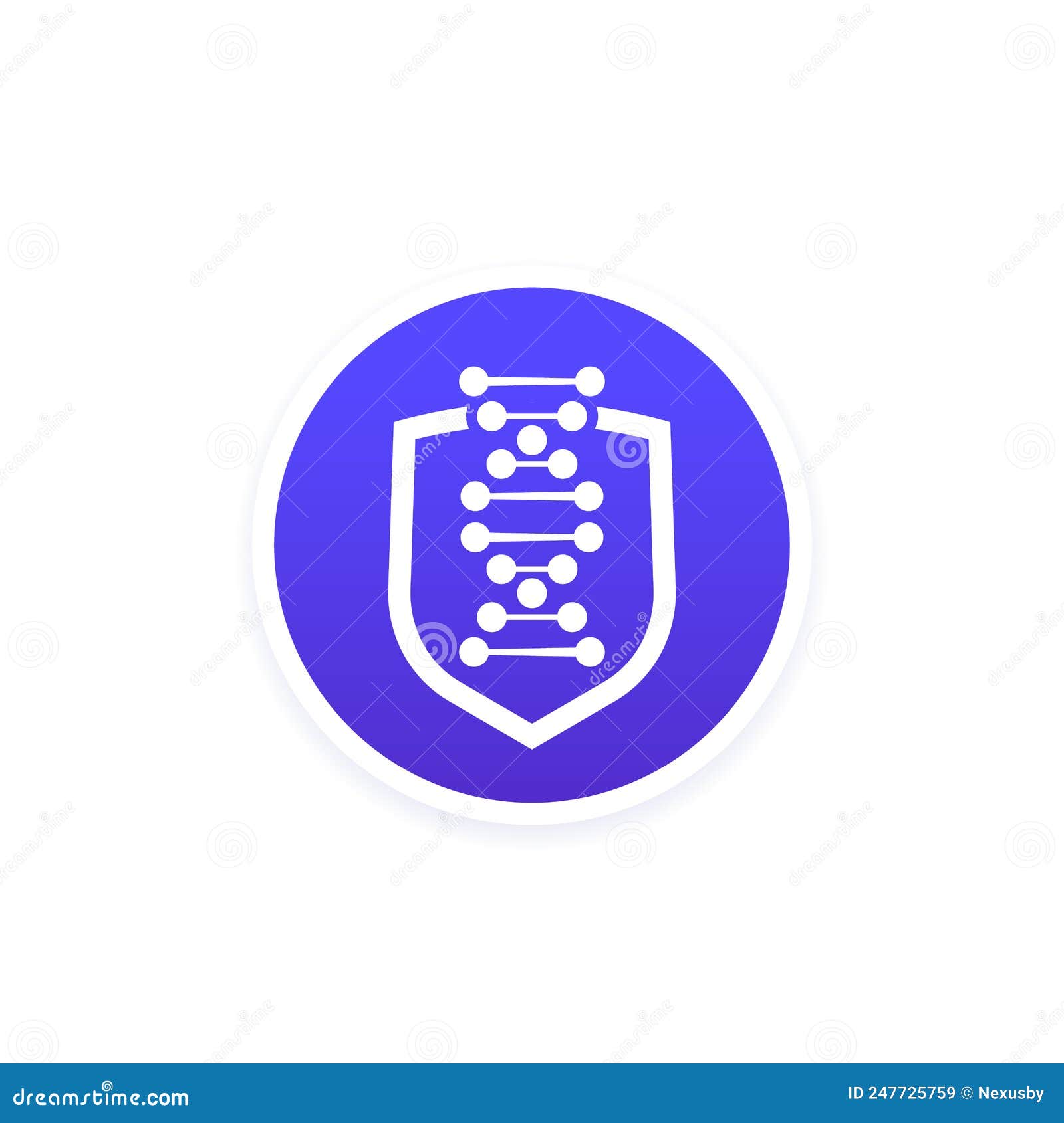 Dna Logo. Genetic Science Symbols Helix Biotech Vector Business ...