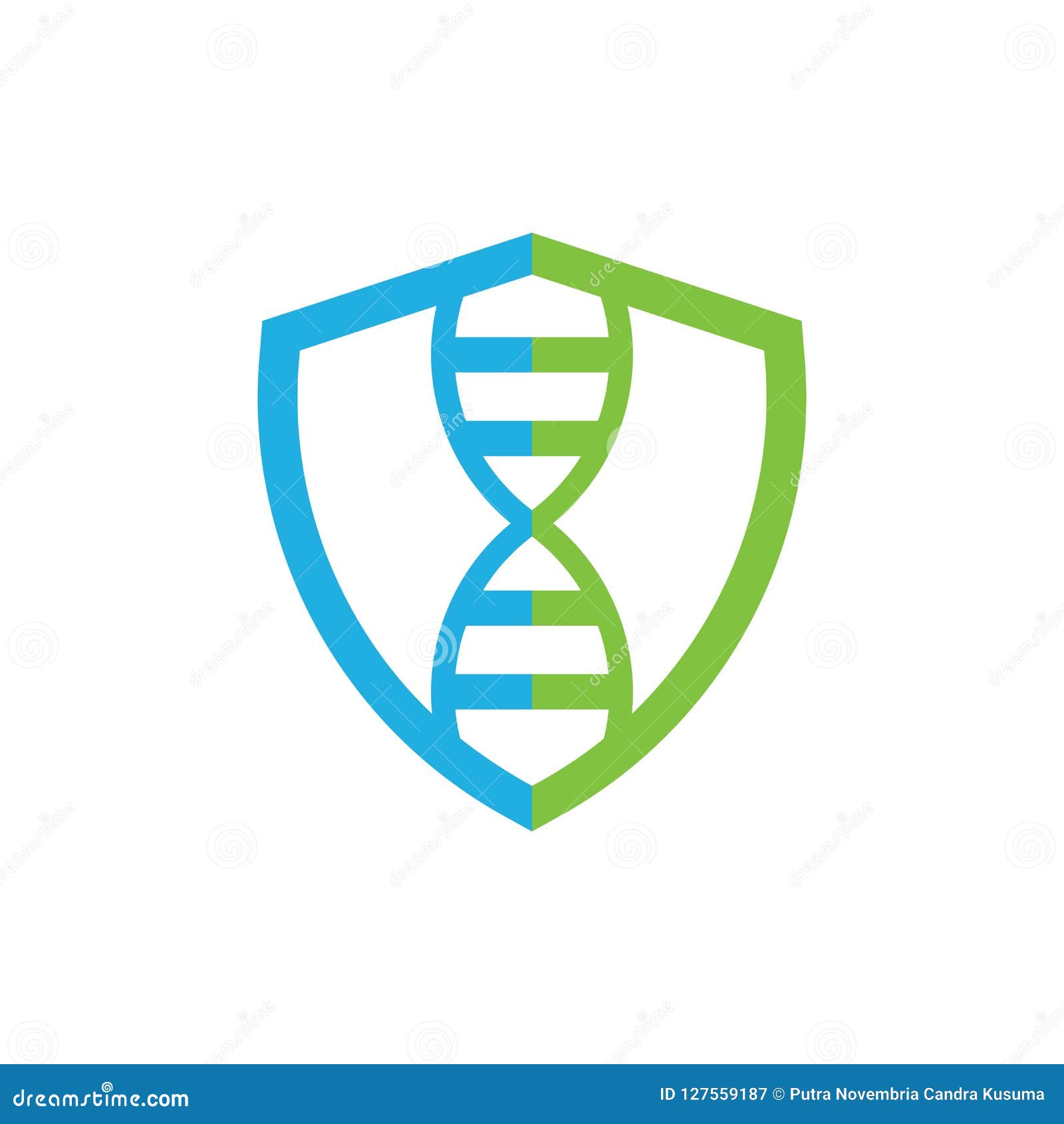 Dna Shield Logo Icon Design Stock Vector - Illustration of genetic ...