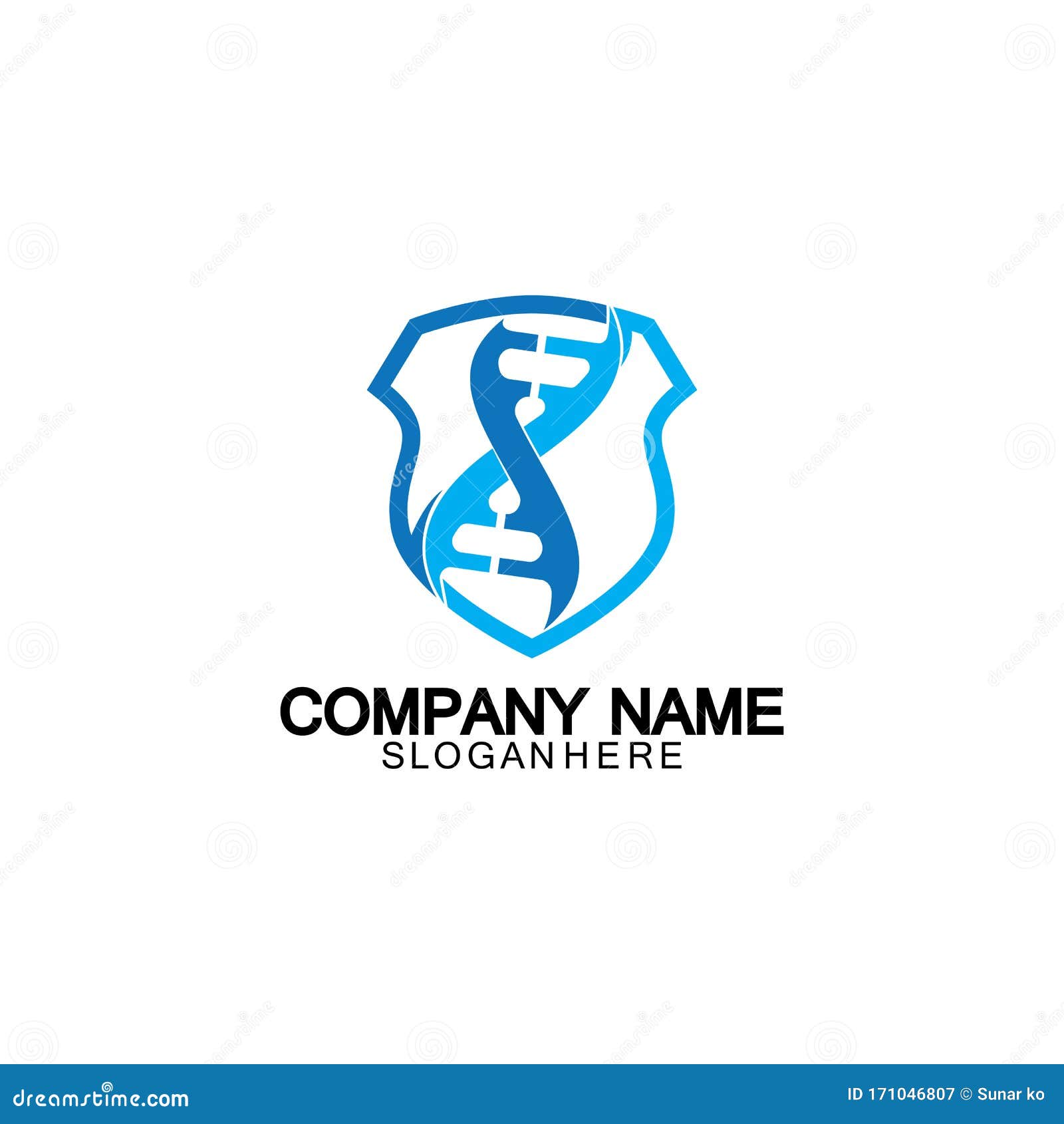 DNA Shield Logo Icon Design-vector Stock Vector - Illustration of icon ...
