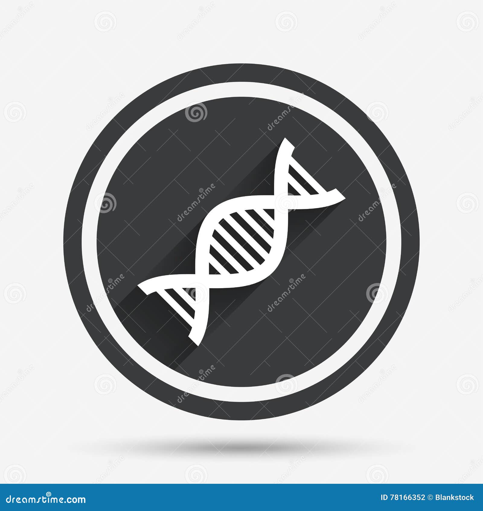 DNA Sign Icon. Deoxyribonucleic Acid Symbol Stock Vector - Illustration ...