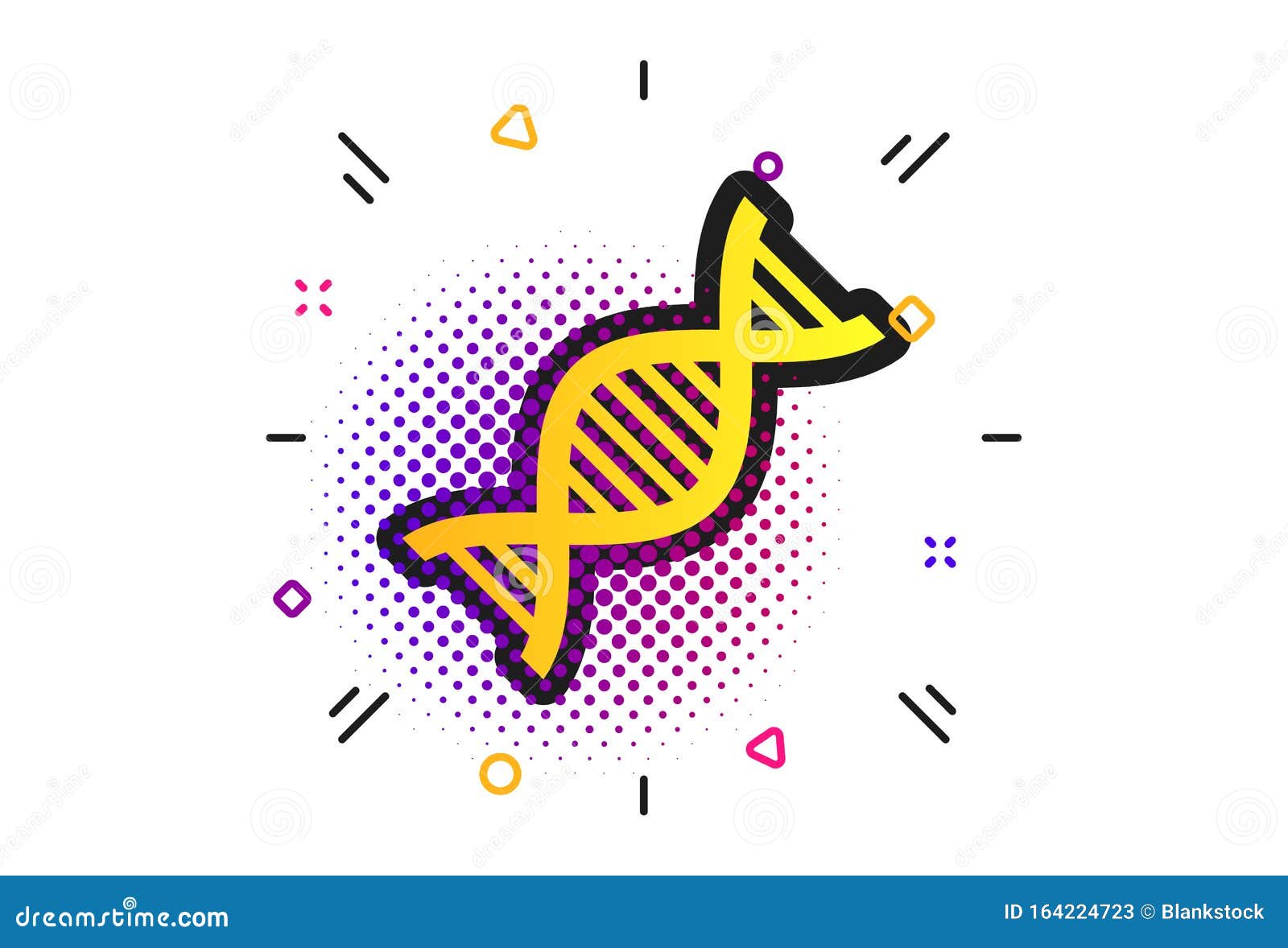 DNA Sign Icon. Deoxyribonucleic Acid Symbol. Vector Stock Vector ...