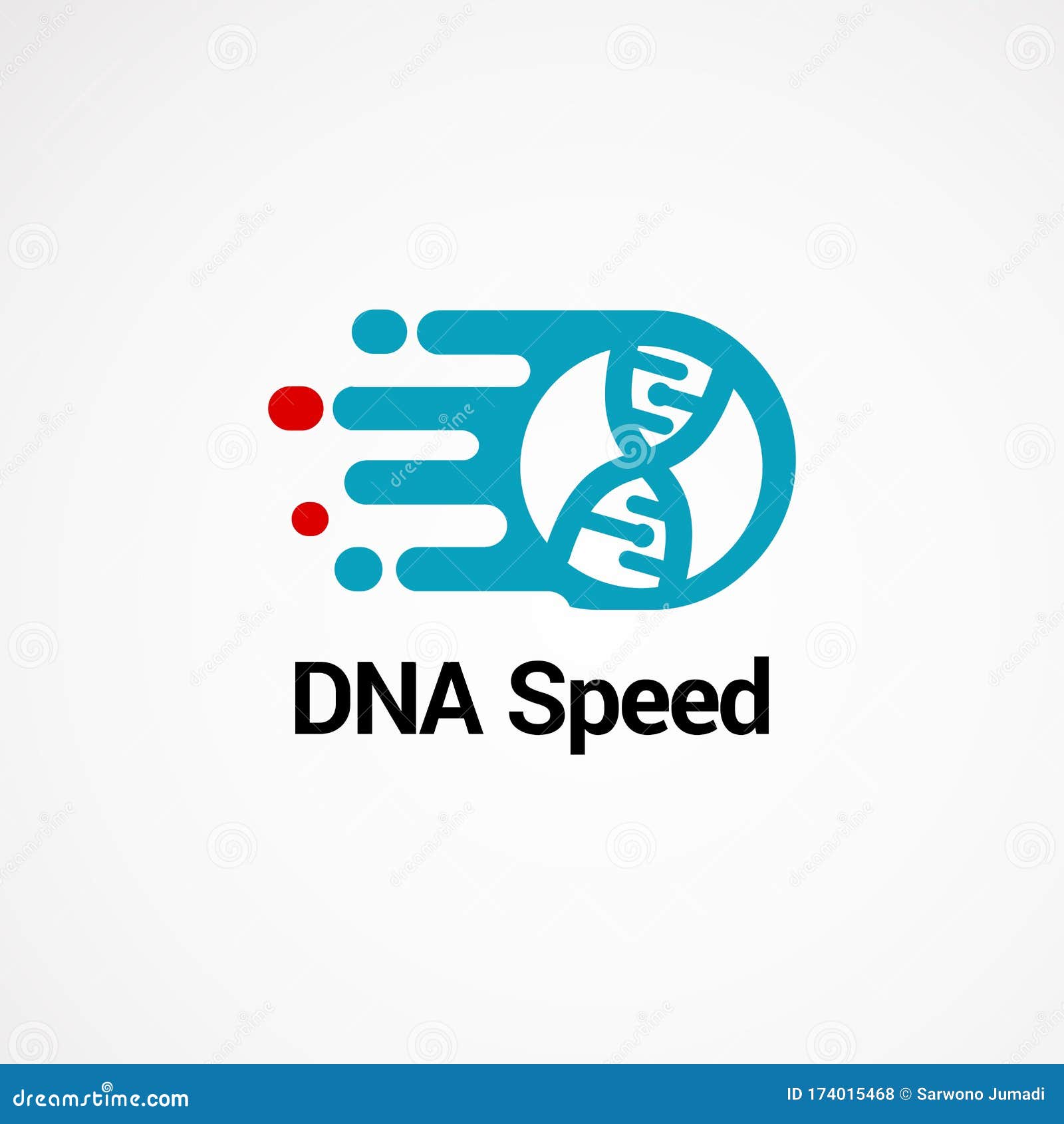 DNA Speed Logo Vector Concept, Icon, Element, and Template for Company ...