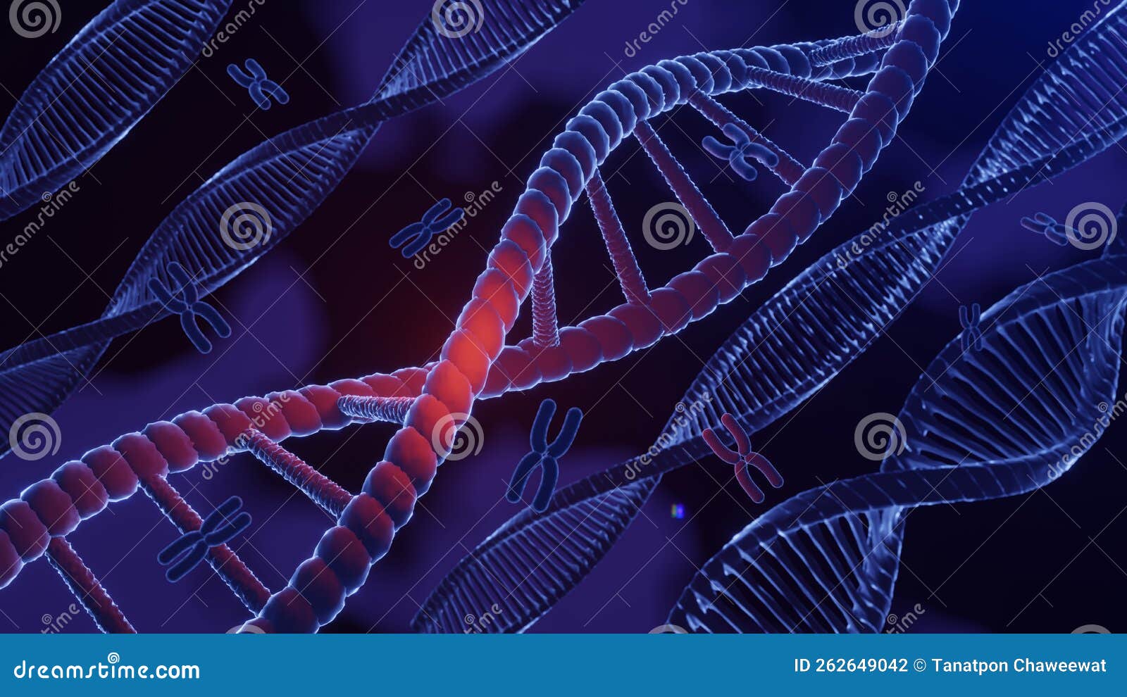 Dna Spiraalstructuur. Dna Helix Complementair Onderdeel Van Sequenties ...