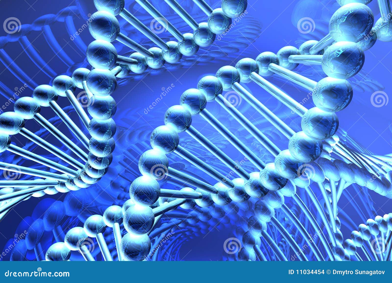 Dna spiral stock illustration. Illustration of cell, molecule - 11034454