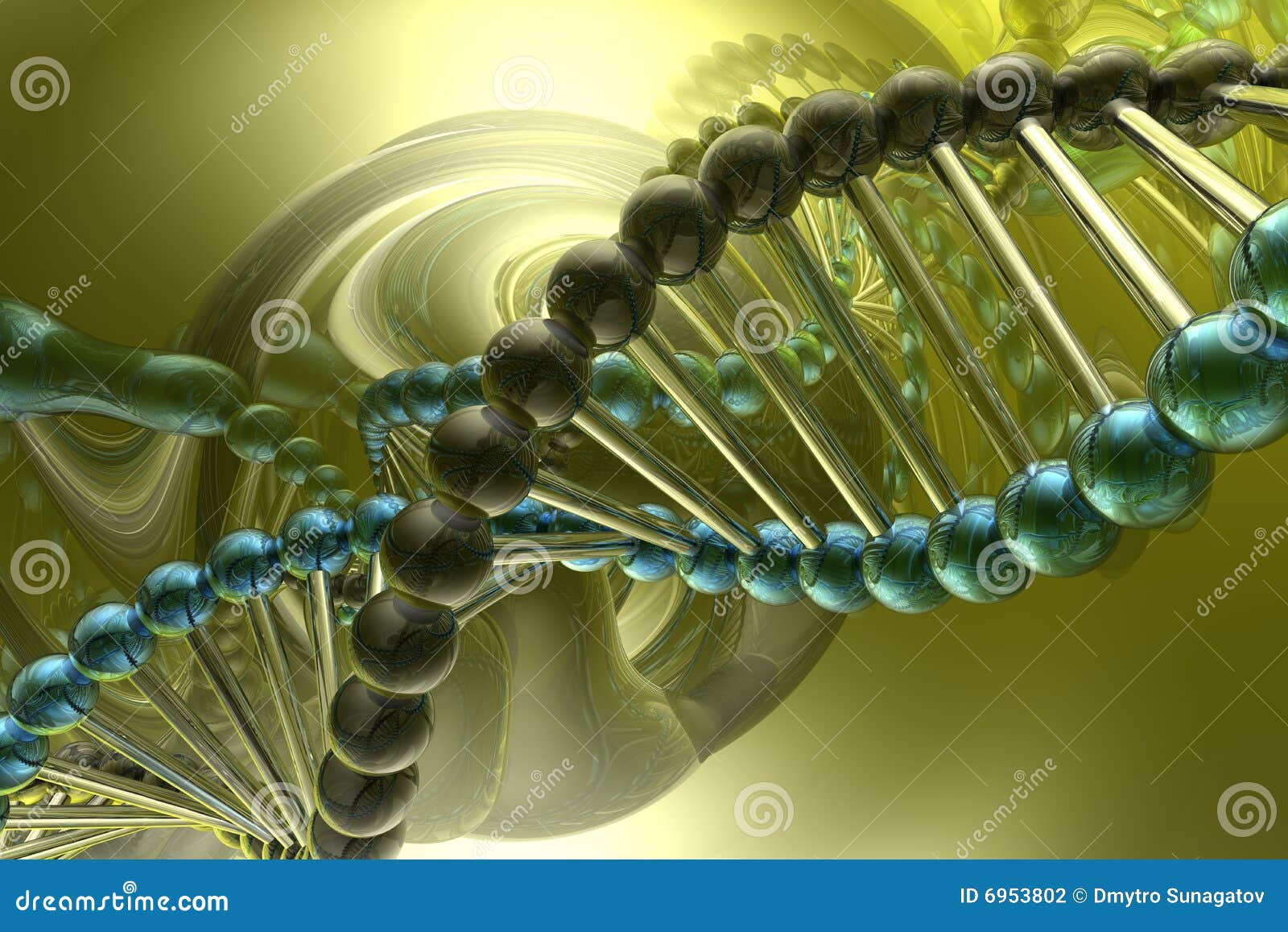 Dna spiral stock illustration. Illustration of abstract - 6953802