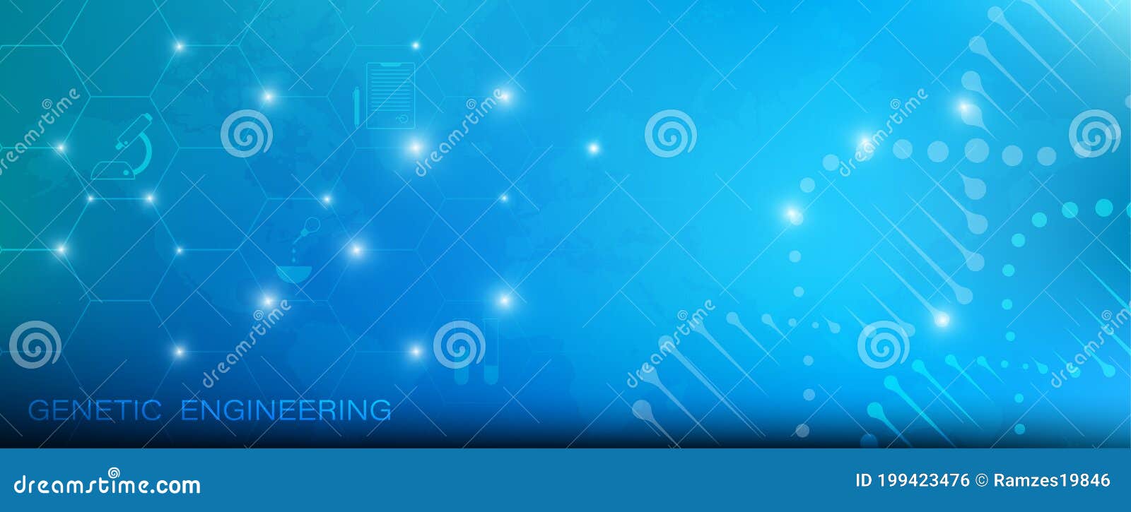 DNA Spiral, Molecule Structure On Background Of Continents Of Planet ...