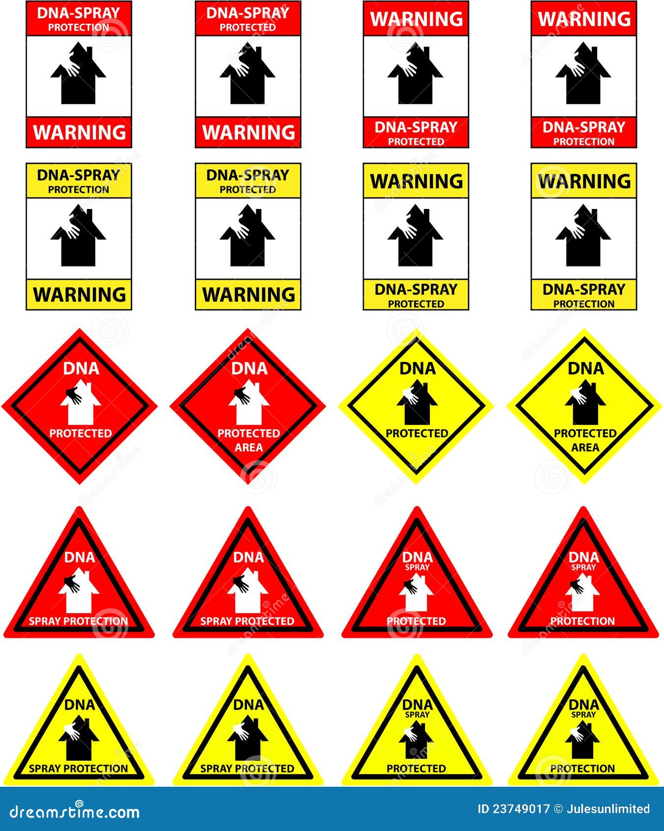 DNA Spray Protection Signs - Vector Stock Vector - Illustration of gate ...