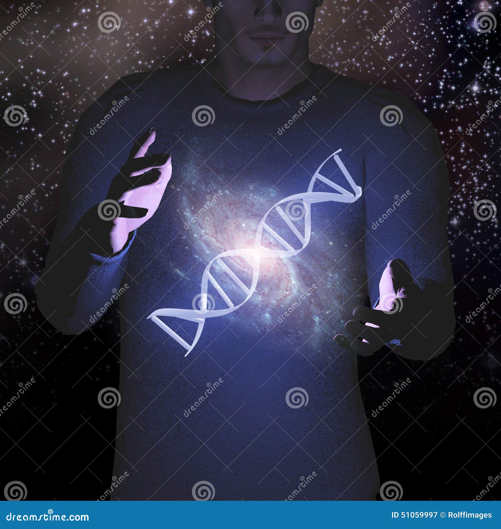 DNA and Stars stock illustration. Illustration of biotech - 51059997