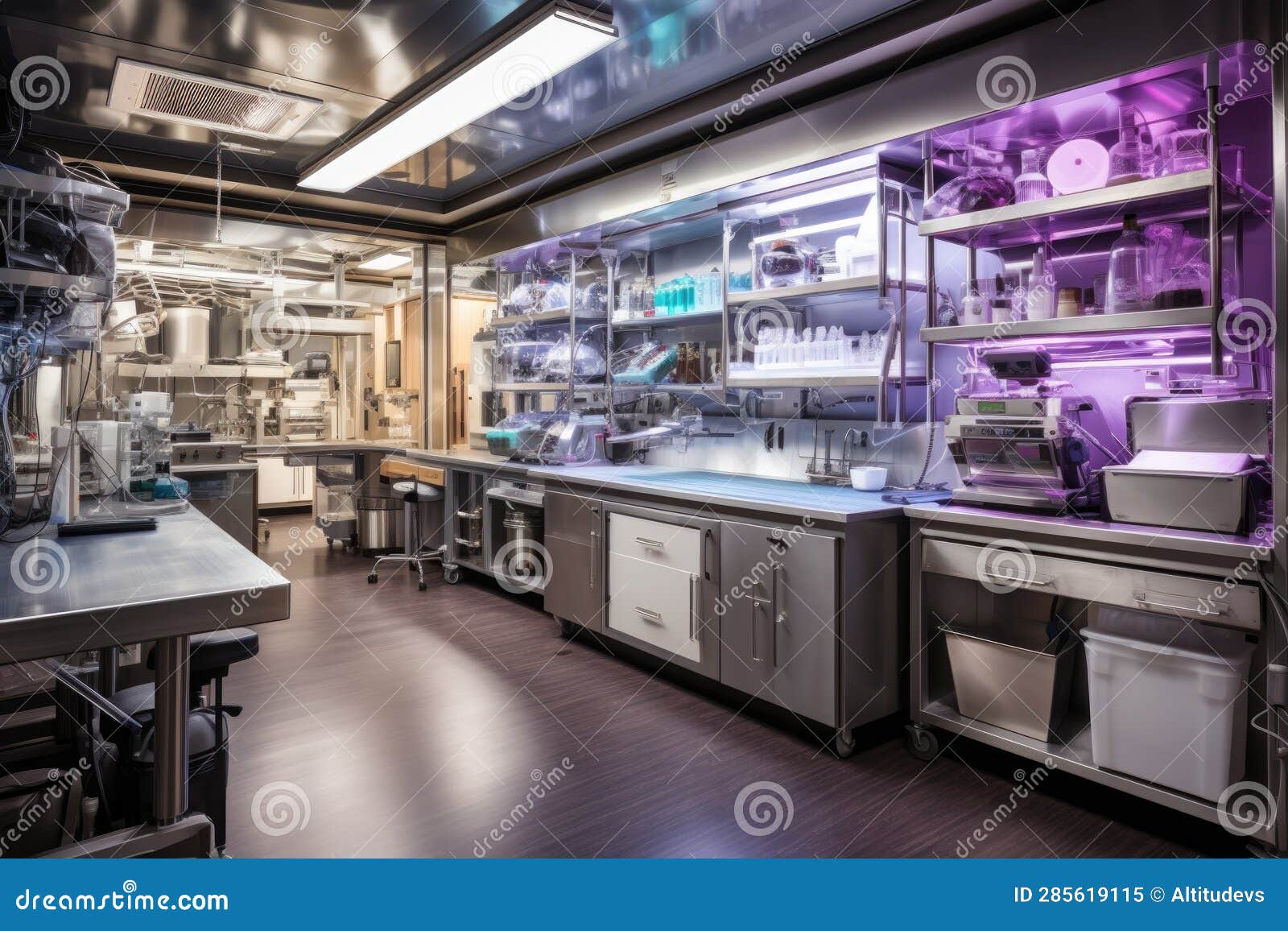 Dna Storage Lab with High-tech Equipment Stock Image - Image of ...