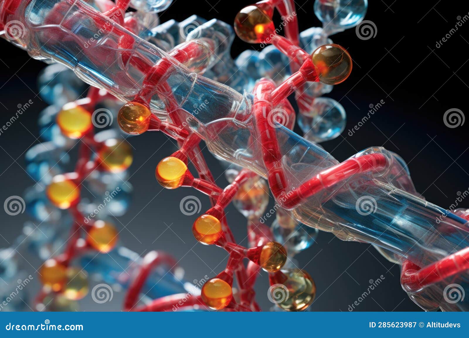 Dna Storage Molecules Under a Microscope Stock Illustration ...