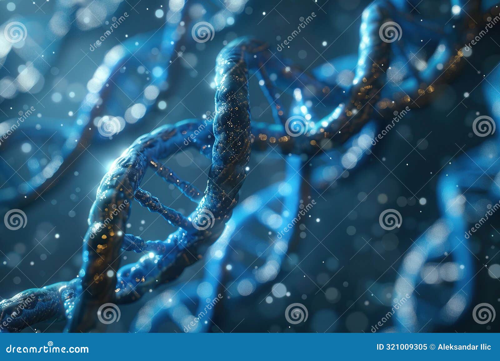 DNA Strain. Deoxyribonucleic Acid. Macromolecule DNA Close-up Stock ...