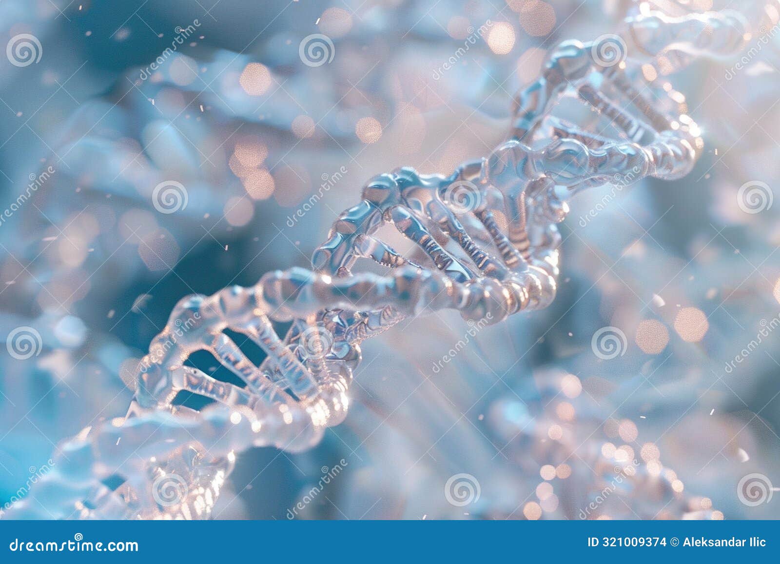 DNA Strain. Deoxyribonucleic Acid. Macromolecule DNA Close-up Stock ...