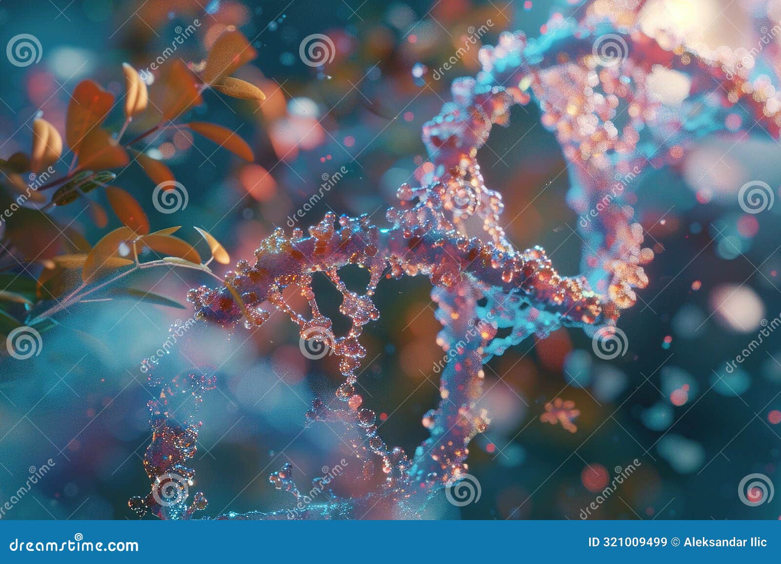 DNA Strain. Deoxyribonucleic Acid. Macromolecule DNA Close-up Stock ...
