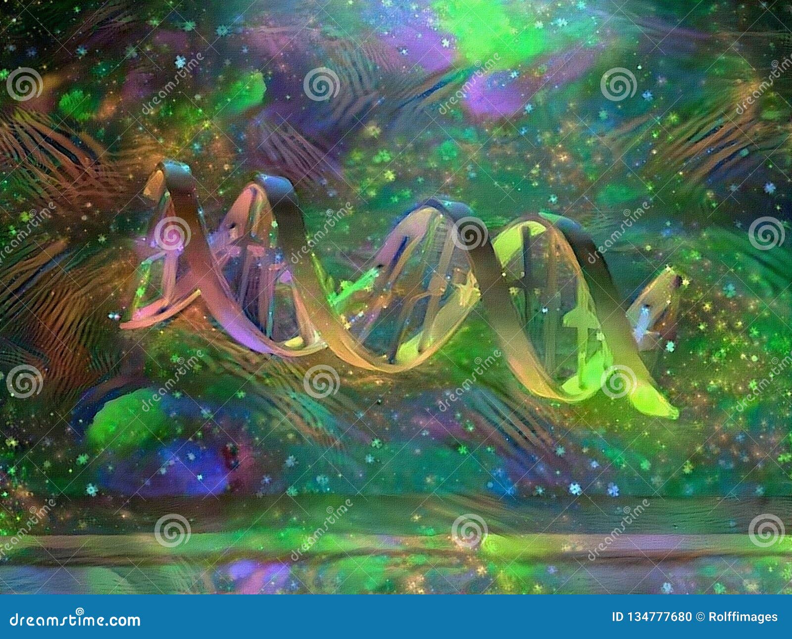 DNA Strand Artwork stock illustration. Illustration of genetic - 134777680