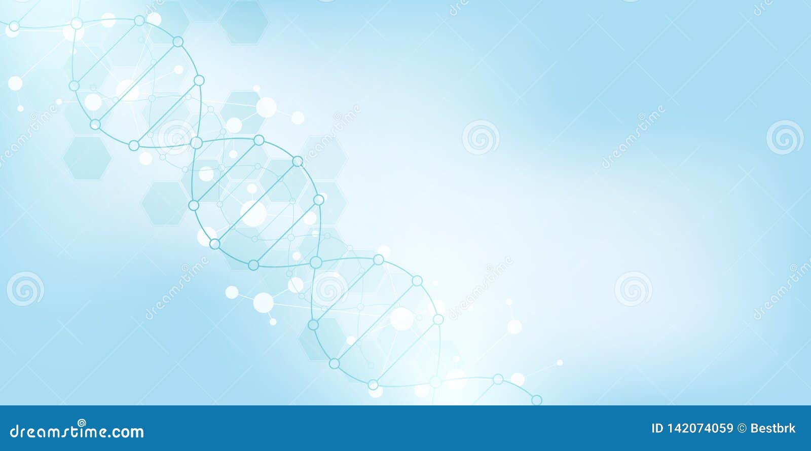 DNA Strand Background and Genetic Engineering or Laboratory Research ...