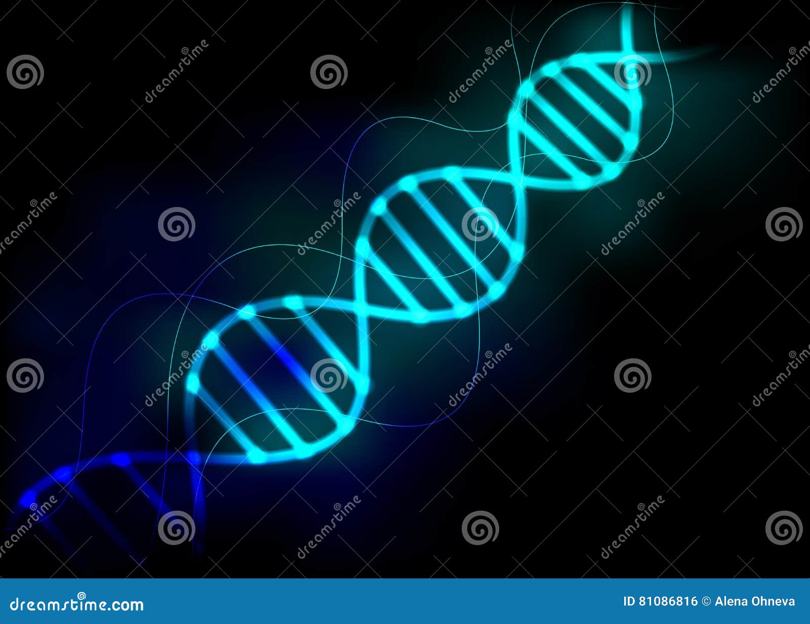 DNA strand background. stock vector. Illustration of health - 81086816