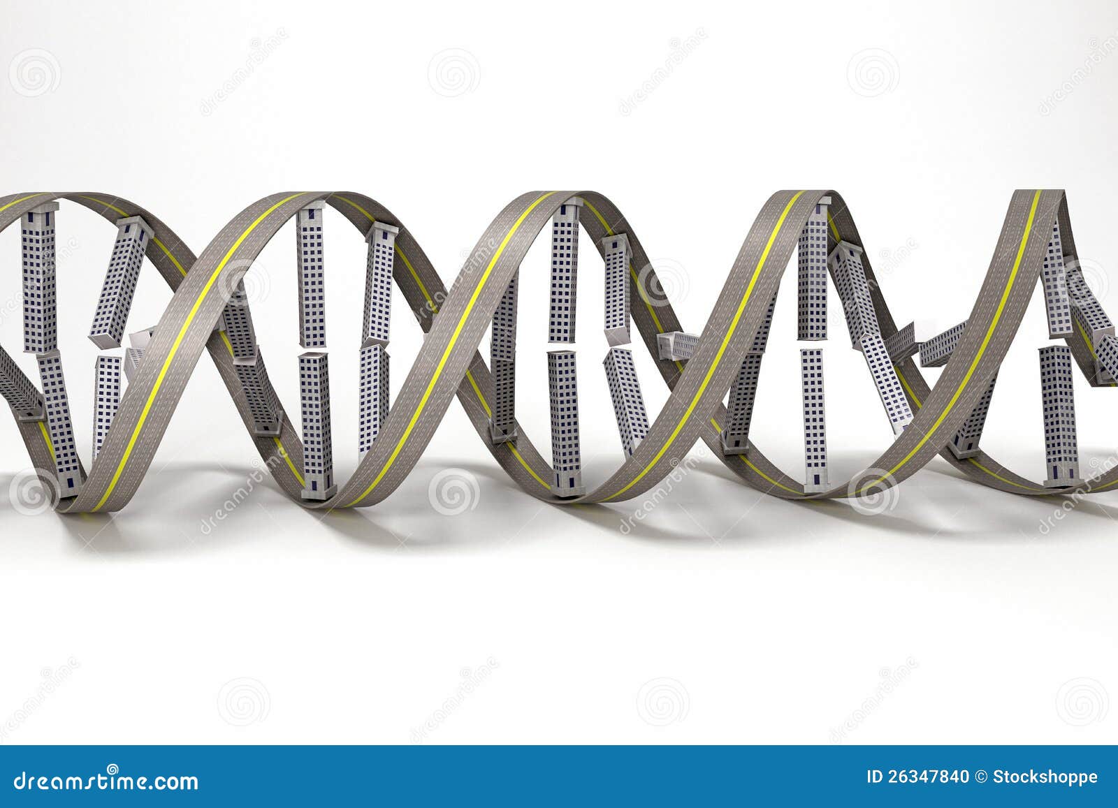 DNA strand of Building stock illustration. Illustration of building ...