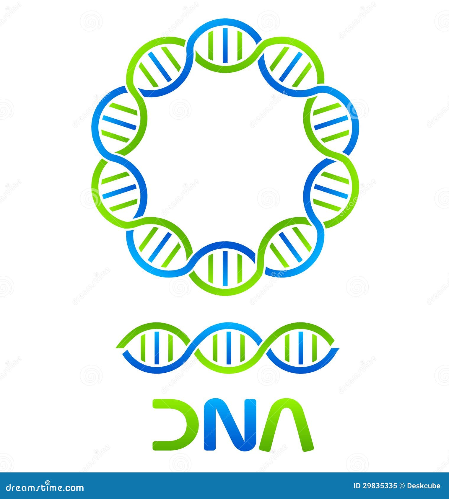 DNA Strand and Seamless Logo Stock Vector - Illustration of research ...