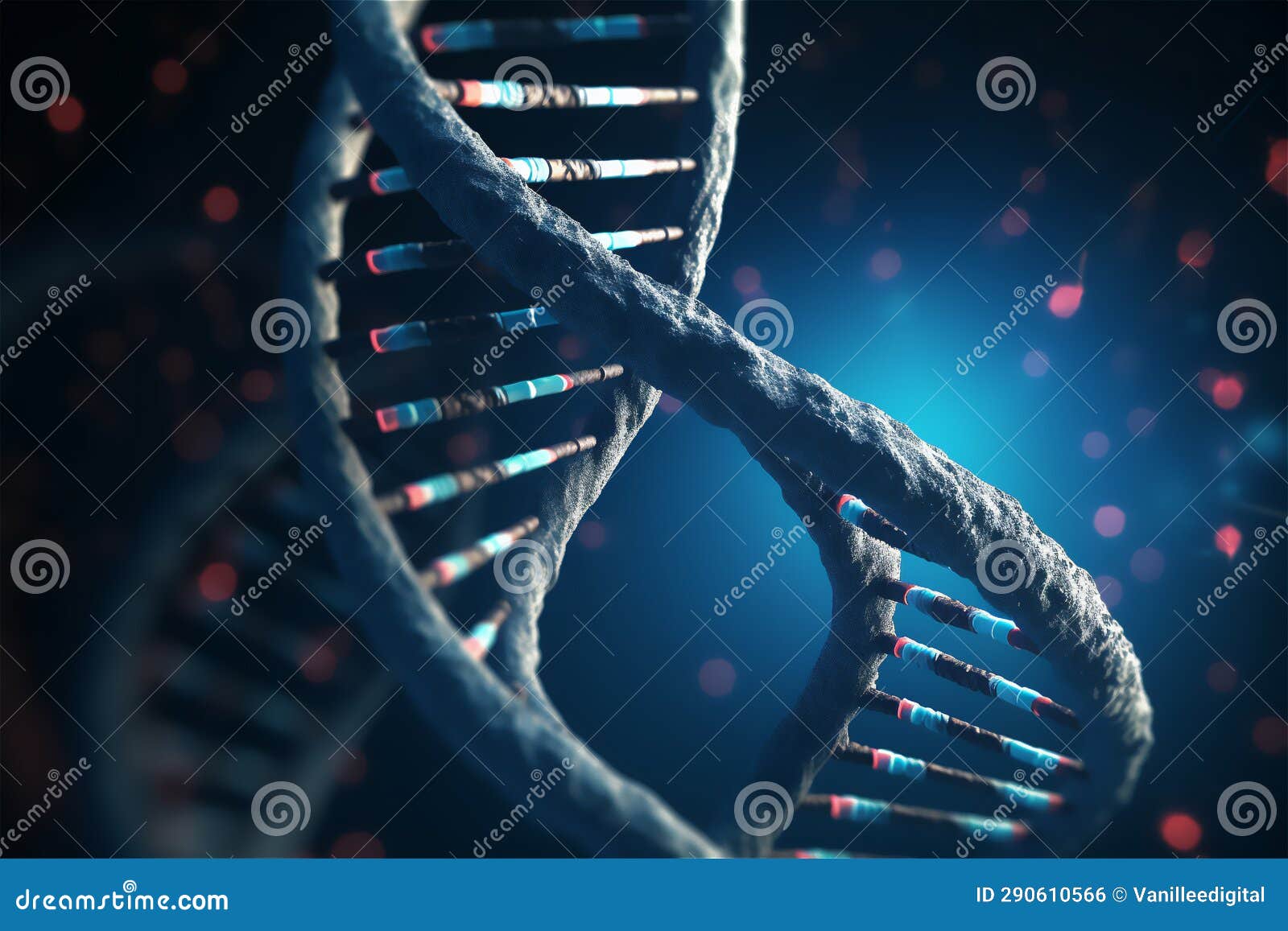 Dna Strand Helix Spiral Concept Stock Illustration - Illustration of ...