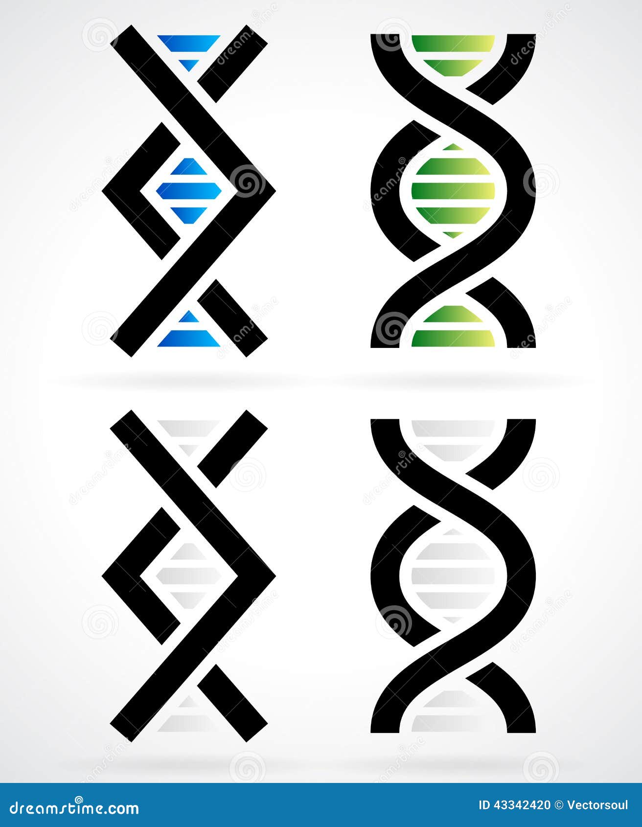 DNA strand, helix stock vector. Illustration of helix - 43342420