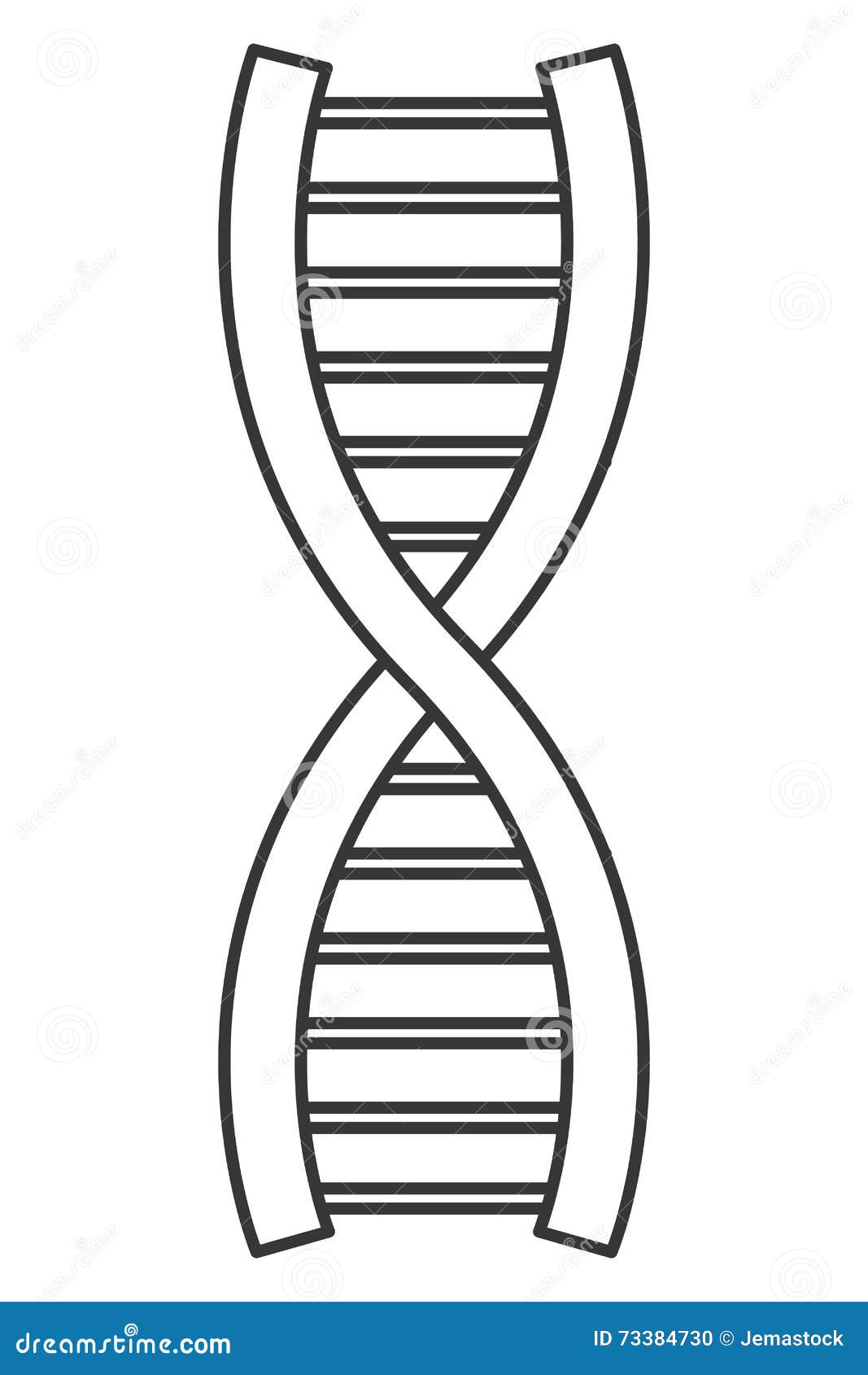 Dna Strand Icon In Different Style Vector Illustration. Two Colored And ...